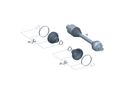 Axle Shaft for 2024 Mercedes-Benz EQE 350 SUV | Mercedes-Benz USA Parts