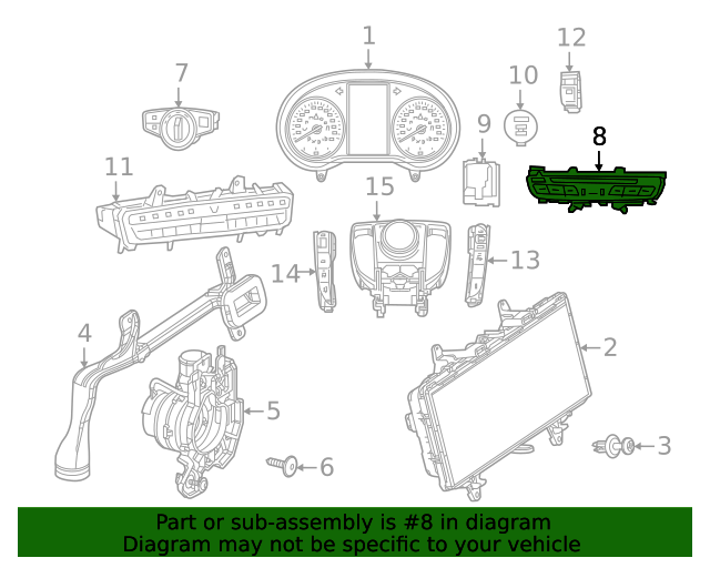 2016-2022 Mercedes-Benz Combination Switch 205-900-68-39-9051 ...