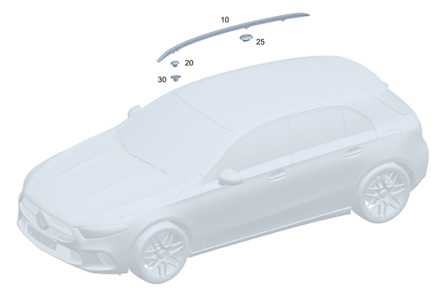 247-890-11-00 - Roof Railing 2021-2025 Mercedes-Benz | Mercedes-Benz ...