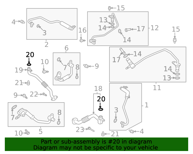 2021-2024 Ford Oil Return Tube Gasket ML3Z-6N652-F | OEM Parts Online