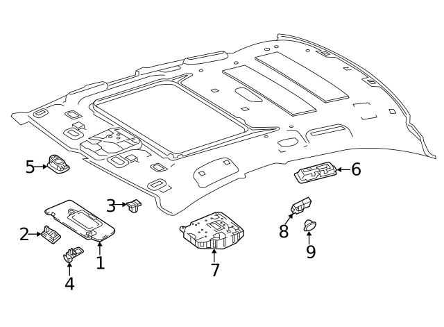 213-820-29-01 - Navigation Microphone 2019-2023 Mercedes-Benz ...