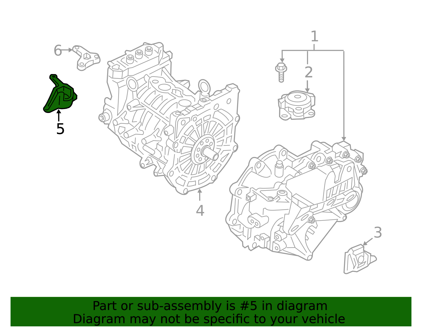 21860-K4000 - High-Quality Engine Mount for 2019-2023 Hyundai Kona ...