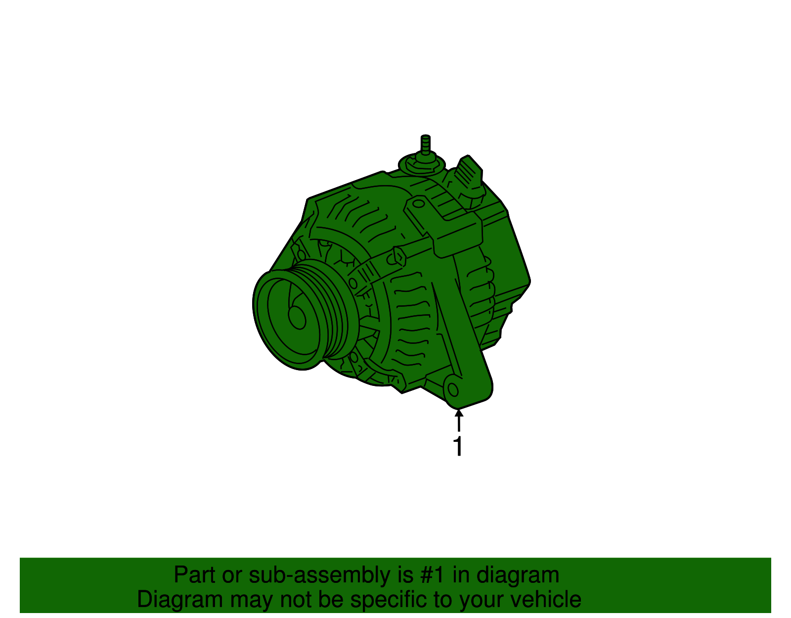 Genuine Toyota Alternator part# 27060-0P141-84 for 2005-2018 Toyota ...