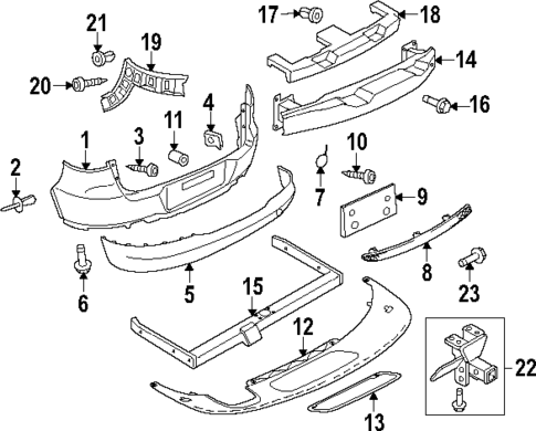 Bumper Components Rear for 2017 Volkswagen Tiguan OEM Parts Online