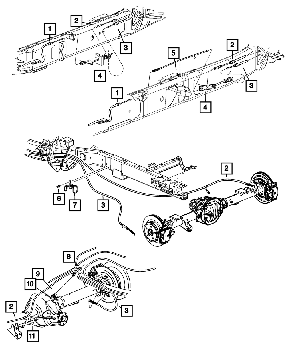 2013-2025 Ram 3500 Parking Brake Cable 68149022AC | Mopar eStore