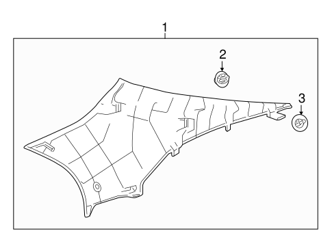 Interior Trim - Quarter Panels for 2018 Toyota Camry | Toyota Parts Center