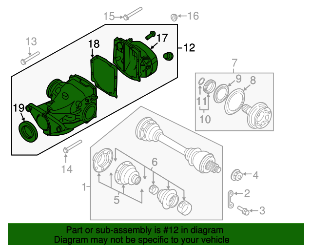 33-10-7-560-604 - Differential - 2006-2010 BMW | Buy BMW Parts Now