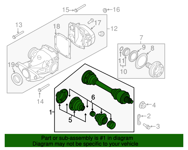 33217527322 - 2004-2007 BMW Axle Assembly (33-21-7-527-322) | BMW of ...