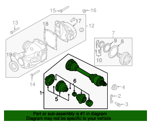 33217527322 - 2004-2007 BMW Axle Assembly (33-21-7-527-322) | BMW of ...