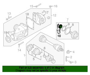 33107505604 - 1997-2018 BMW Drive Axle Shaft Seal (33-10-7-505-604 ...