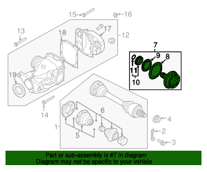 2006-2013 BMW Axle Shafts 33-13-2-229-971 | OEM Parts Online