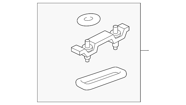 2021-2023 Toyota Venza Roof Luggage Carrier Side Rail Bracket 63472 ...