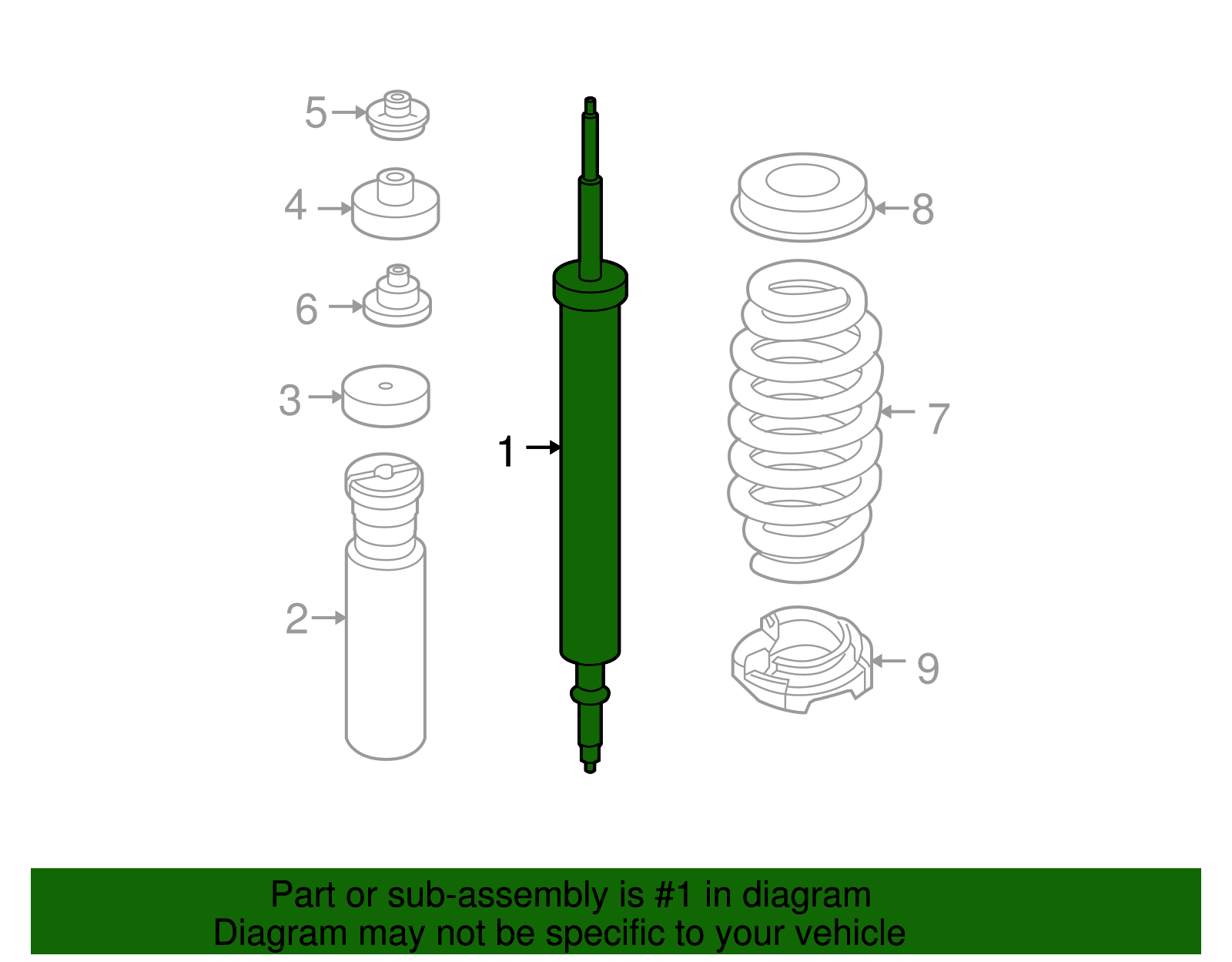33526779985 - 2006-2010 BMW Shock Absorber (33-52-6-779-985) | BMW of ...