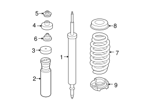 2006-2008 BMW Shock Absorber 33526771725 | OEM Parts Online