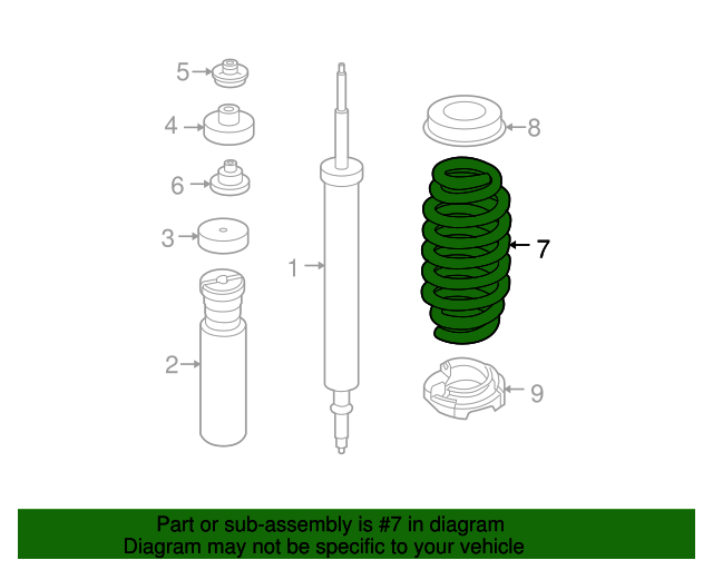 33-53-6-767-341 - Coil Spring 2005-2011 BMW | AutoNationParts.com