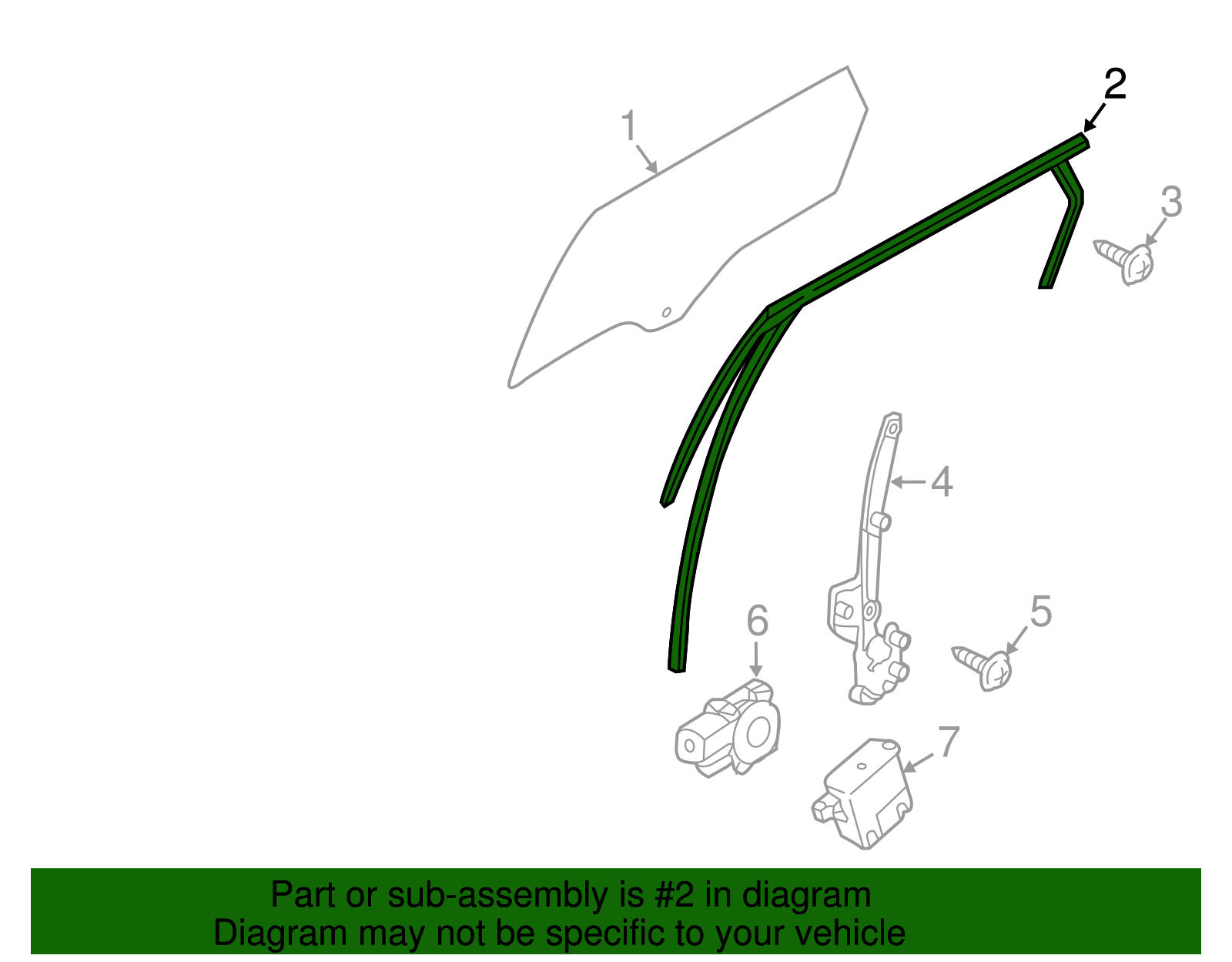 2015-2024 Ford Edge Run Channel FT4Z-5825766-M | QuirkParts