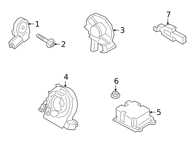 2019-2023 Ford Clock Spring GN1Z-14A664-E | QuirkParts