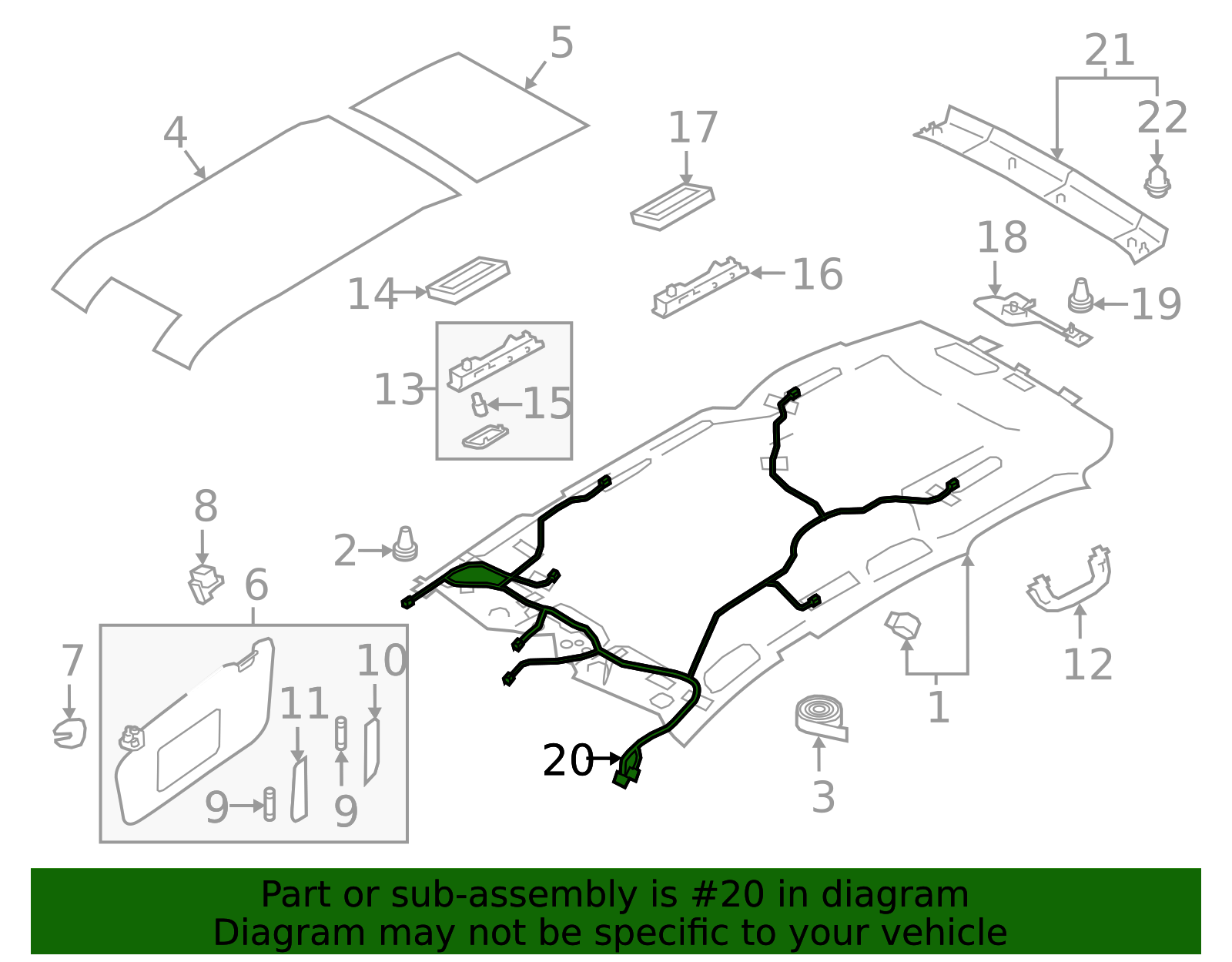 2019-2022 Subaru Ascent Harness 81802XC13B | Subaru Parts Guys