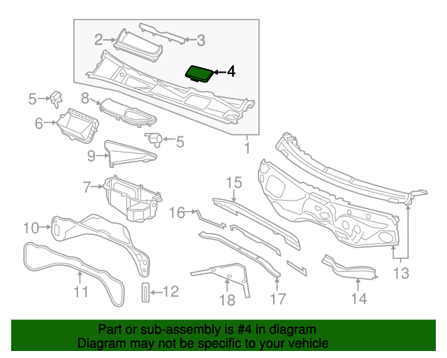 2017-2023 Audi Cover 4M1-819-447-9B9 | AutoNationParts.com