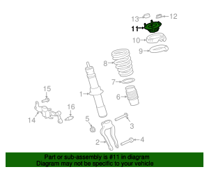 T2R13318 - Shock Mount 2014-2024 Jaguar F-Type | AutoNationParts.com