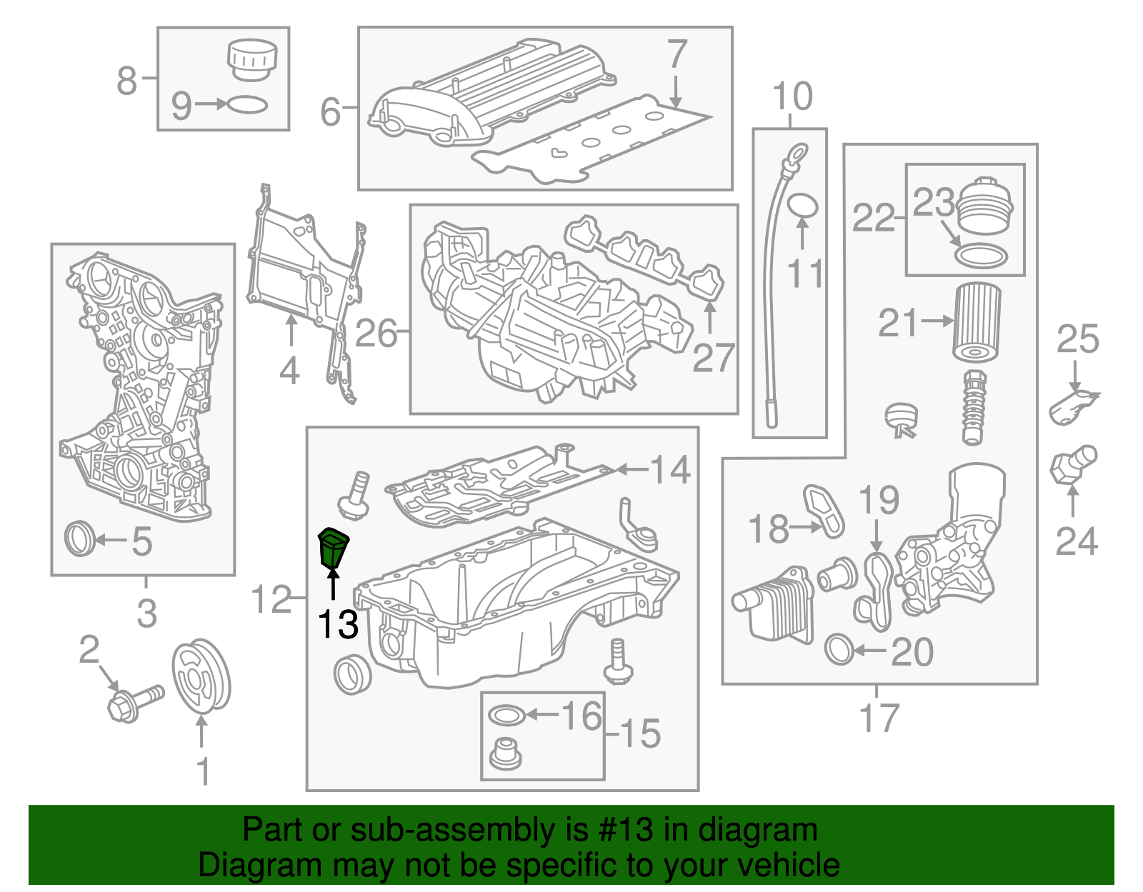 2011-2021 GM Oil Pump Screen 25196590 GM | GMPartsDirect.com