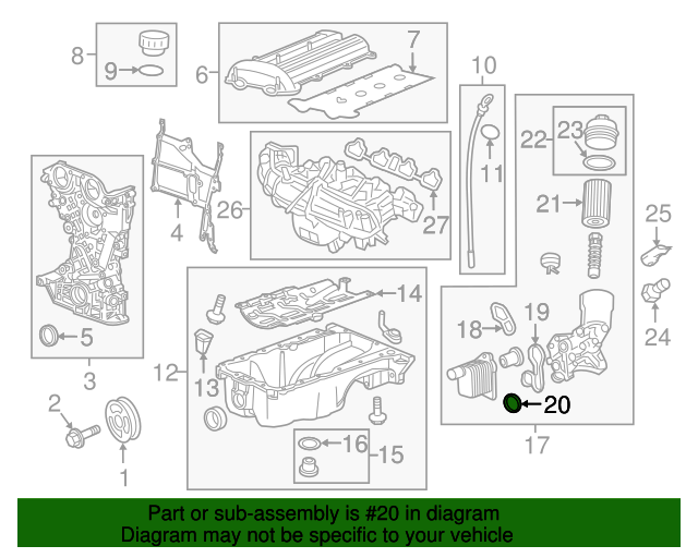 2011-2021 GM Seal 55568536 GM | GMPartsDirect.com