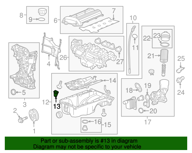2011-2021 GM Oil Pick-Up 25196590 | GM Parts Center