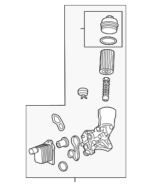 2011-2021 GM Engine Oil Cooler and Oil Filter Assembly 55566784 GM ...
