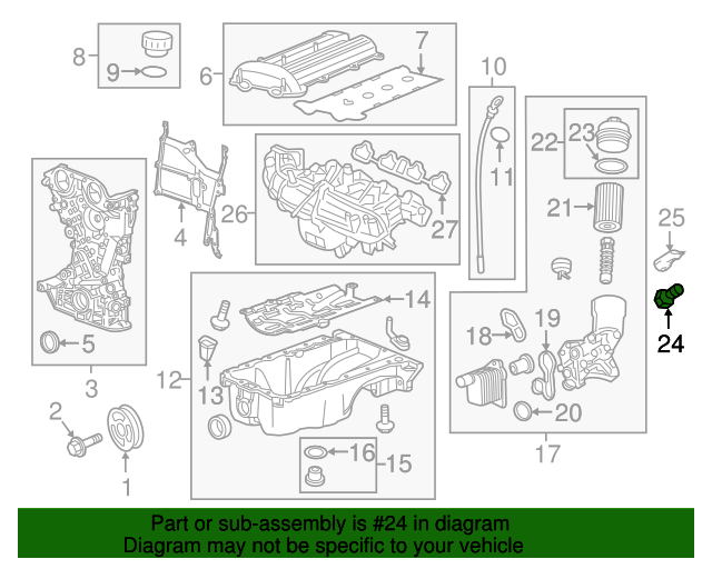 2008-2021 GM Engine Oil Pressure Switch 55581588 GM | GMPartsDirect.com