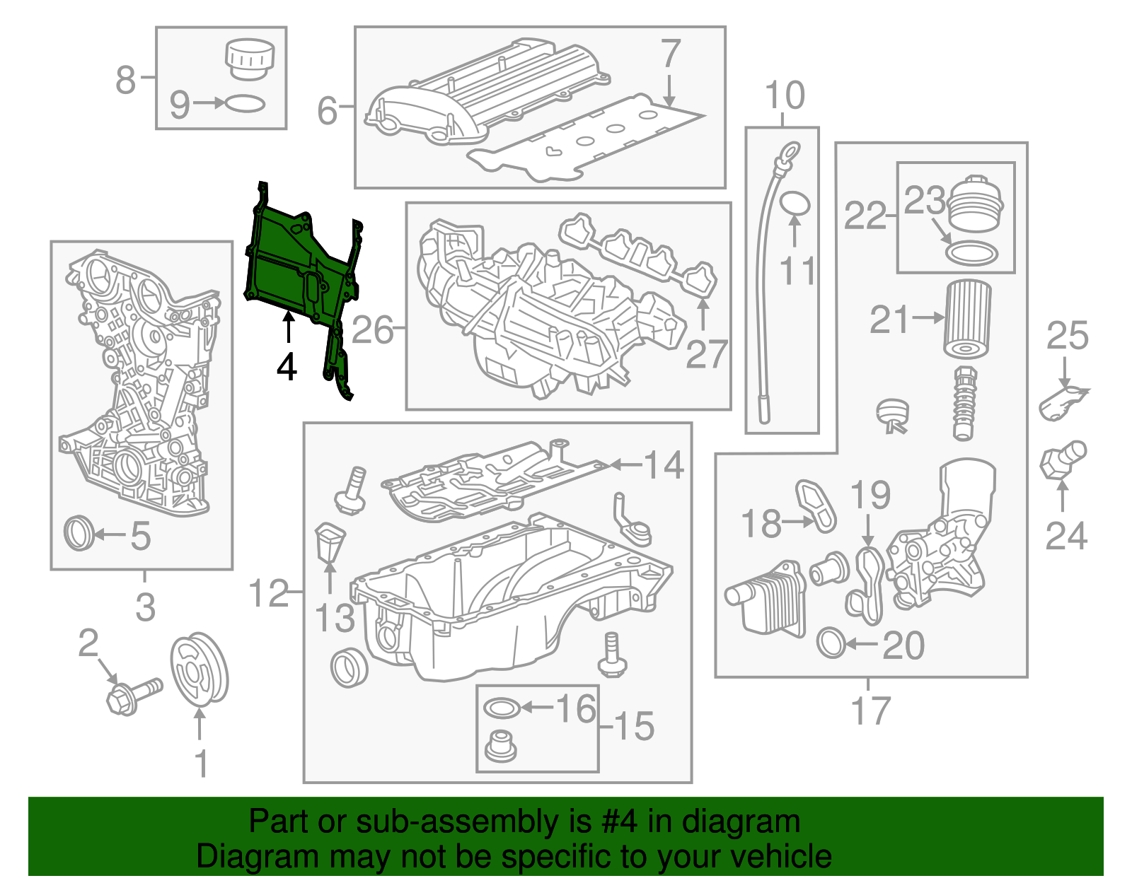 2011-2021 GM Timing Cover Gasket 55562793 | GM Parts Center