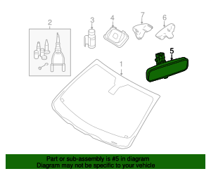 8667227 - Mirror Inside - 2004-2013 Volvo | Volvo OEM Parts Direct
