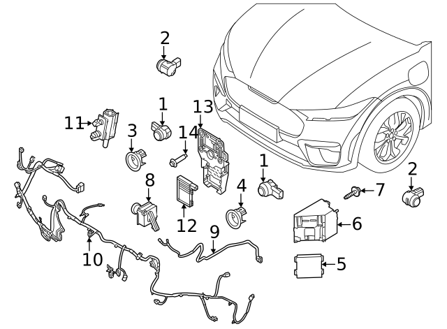 LJ8Z-15K867-G - Wire Harness - 2021-2023 Ford Mustang Mach-E | Lasco ...