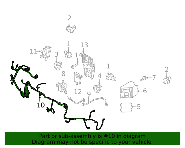 2021-2023 Ford Mustang Mach-E Wire Harness LJ8Z-15K867-G | OEM Parts Online