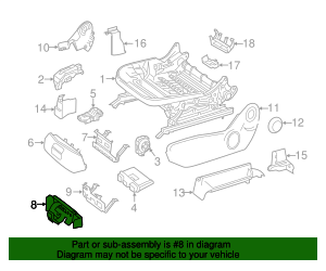 000-860-33-14-64 - Fire Extinguisher Mount 2014-2019 Mercedes-Benz ...