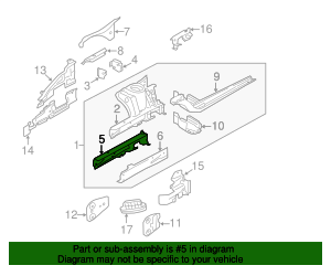 2014-2022 Mini Outer Rail 41-00-7-386-987 | Shop OEM MINI Parts