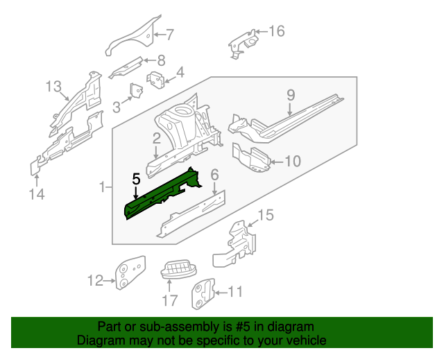 2014-2022 Mini Outer Rail 41-00-7-386-987 | Shop OEM MINI Parts