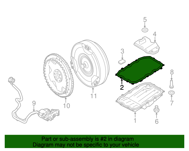 2011-2018 Porsche Gasket 958-321-371-00 | Gaudin Porsche Parts