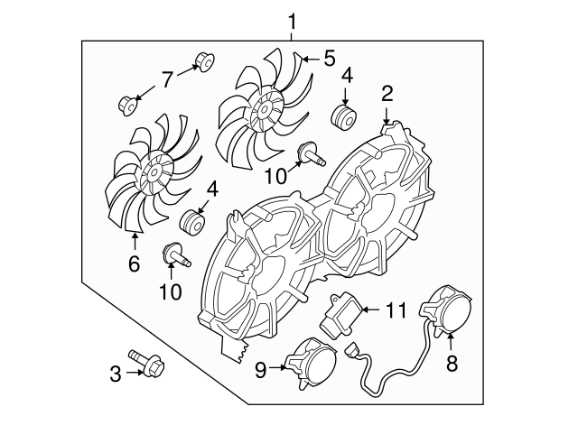 21493-4GA0A | Nissan Fan Cont-M - Genuine OEM | 214934GA0A | Nissan ...