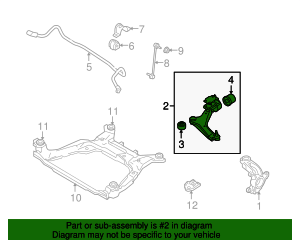 31317666 - Suspension Control Arm 2010-2017 Volvo XC60 | AutoNation Parts