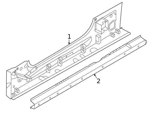 Genuine BMW 41-00-7-480-955 | Inner Rocker | FREE Shipping on Most ...