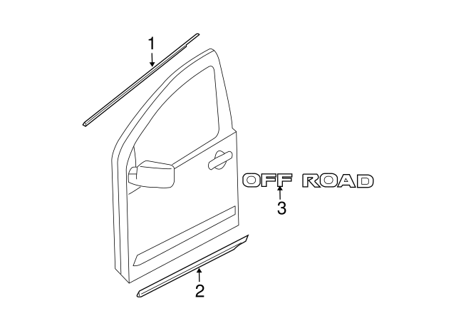 80871-7S080 - Body Side Molding - 2004-2015 Nissan | Nissan OEM Parts ...