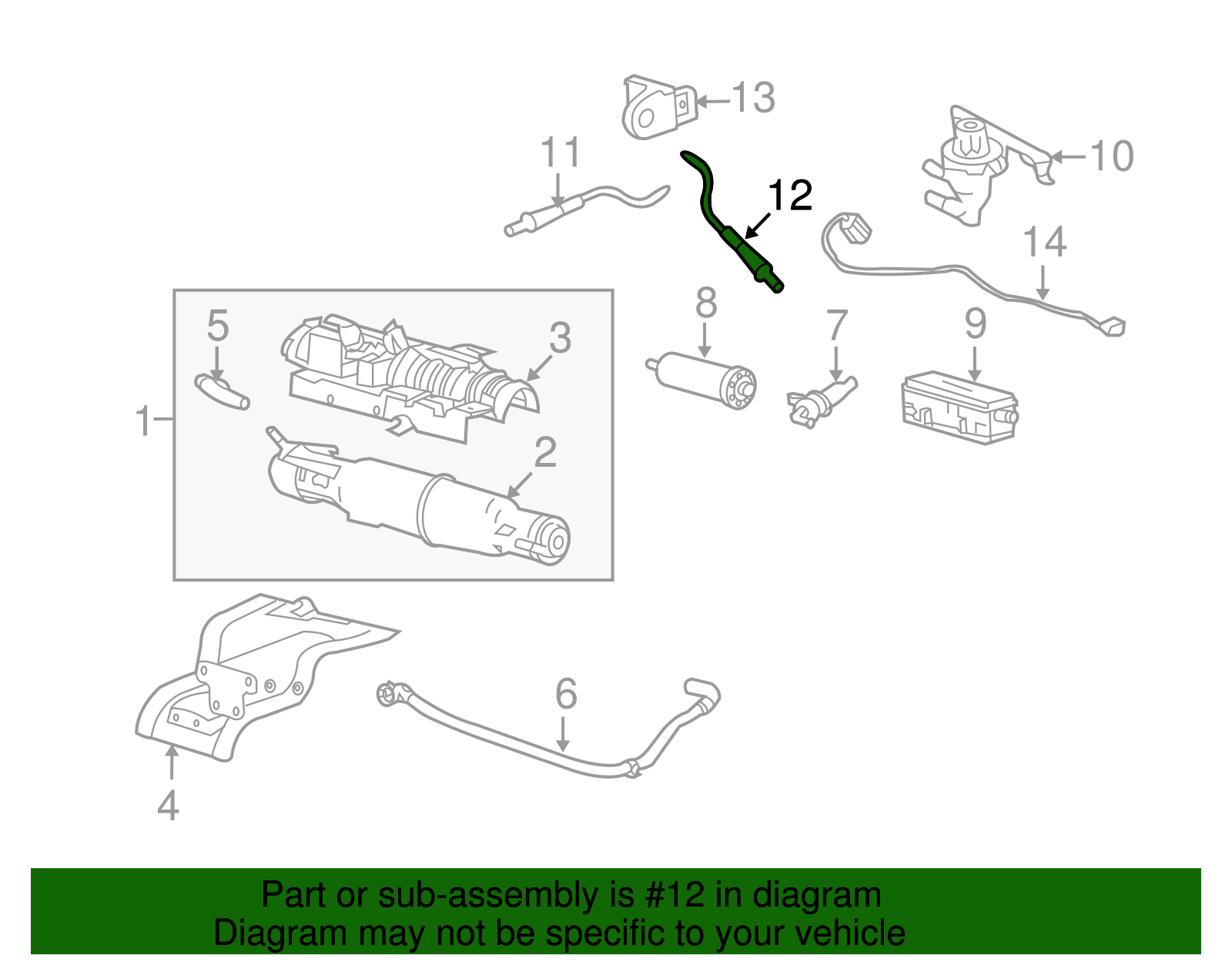 Genuine OEM Ford Part - Motorcraft™ Rear Oxygen Sensor DY-992 | Genuine ...