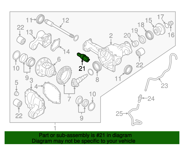 2017-2021 Nissan Titan Actuator 33254-EZ20A | Parts for Nissans