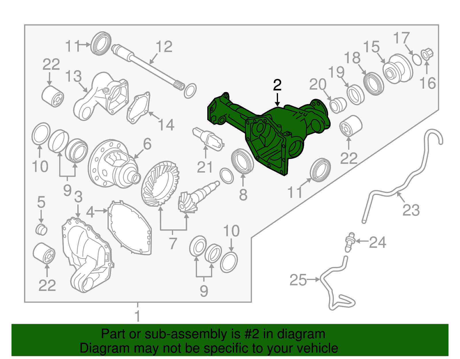 2020-2024 Nissan Differential Carrier 38510-9FV2A | My Nissan Part
