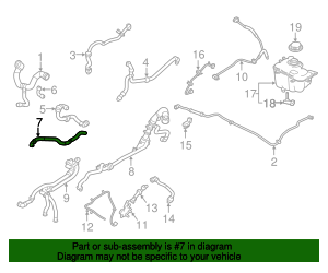 T4A18236 - Radiator Coolant Hose 2018-2024 Jaguar F-Pace | AutoNation Parts