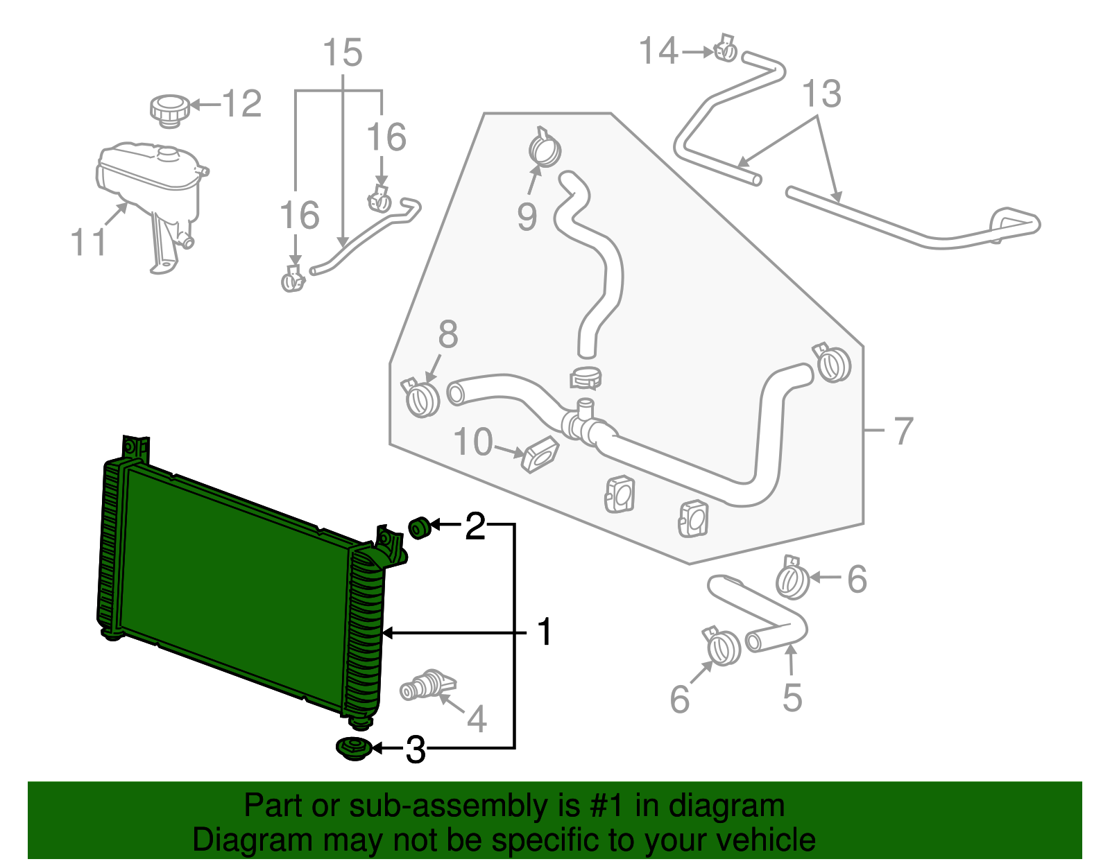 Buy Genuine GM Auto Parts - Radiator (Part # 84207654) | GM Parts Store