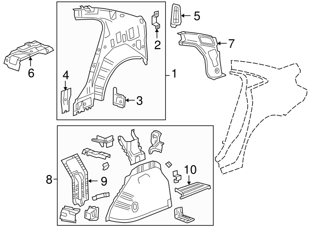 2011-2017 GM Multi-Purpose Bracket 96845611 | TascaParts.com