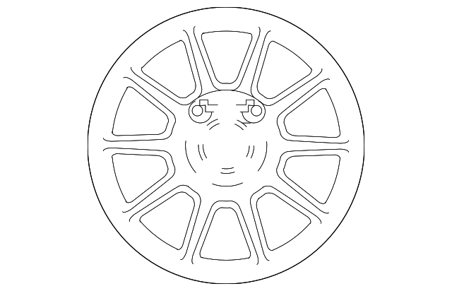 2013-2022 Land Rover Range Rover Alloy Wheel, 21" 10 Spoke, 'Style 1001 ...