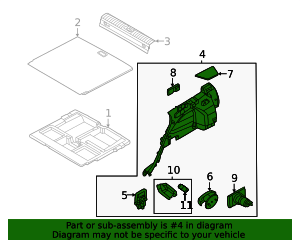 2022-2024 Hyundai Tucson Lower Quarter Trim 85740-CW000-NNB | OEM Parts ...