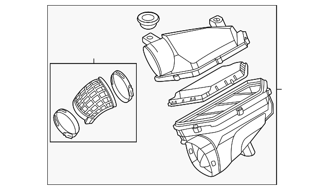 Genuine BMW 13-71-9-845-090 | Air Cleaner Assembly | FREE Shipping on ...